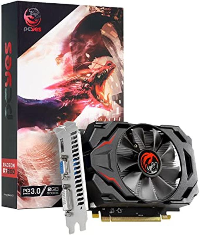 Gpu amd radeon r7 250 2gb gddr5 128 bits single-fan - pjr7250x2gb ...