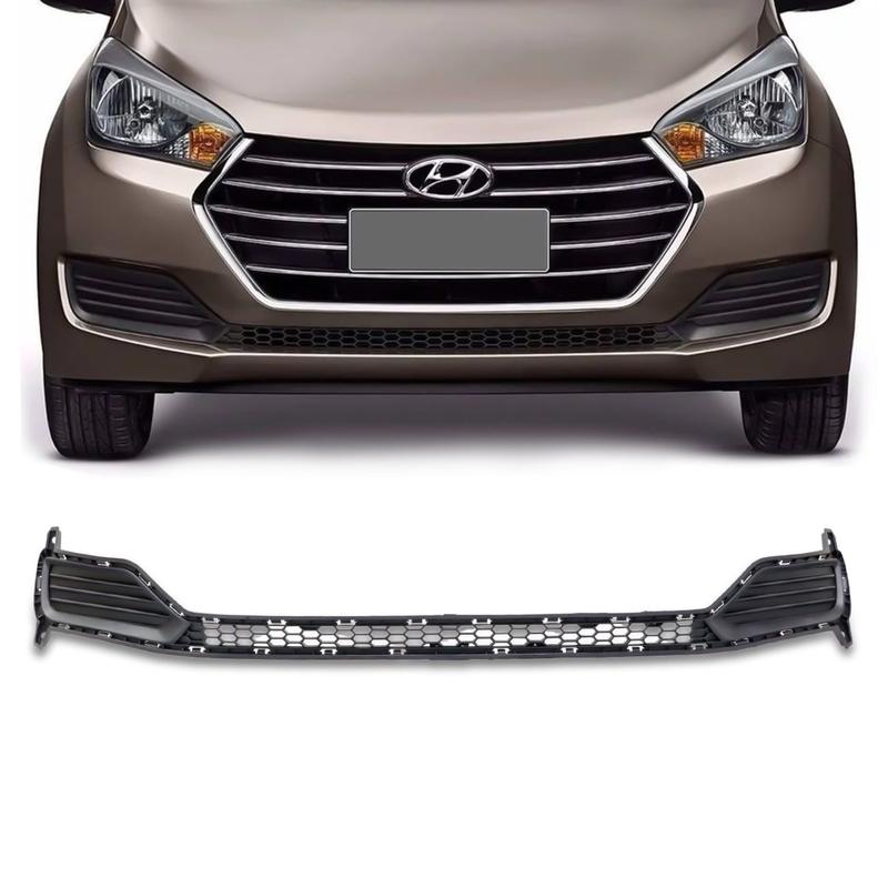 Grade Dianteira Radiador HB20 Hatch HB20S Sedan 2018 2019 2020 2021 2022 sem Furo para Emblema ...