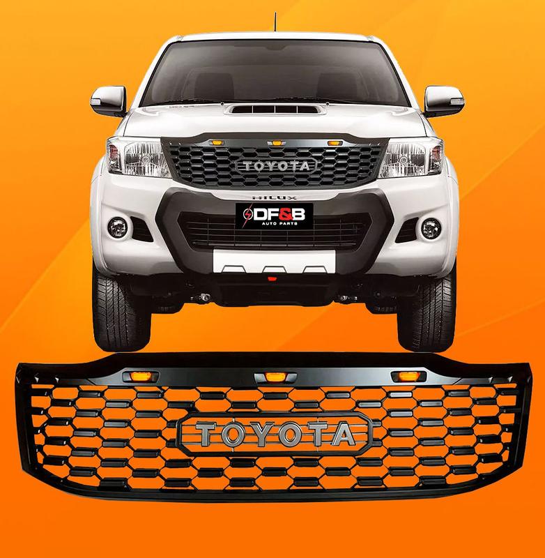 Grade Frontal Com Led Para Hilux Toyota 2012/2015 - DFEB - Grades de ...