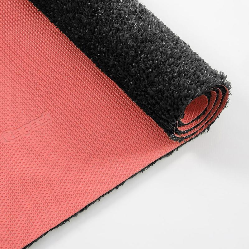 Grama Sintética Preta 12mm Base em TPE Vermelho Rolo com 2m x 10m ...