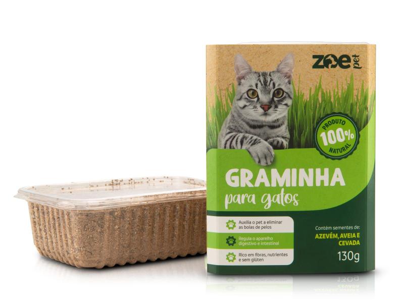 Graminha Para Gatos Auxilia Digestao Zoe Pet 130g - Graminha para Gato ...