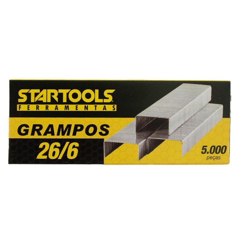 Grampo Para Grampeador 26/6 Galvanizado 10 Mil Grampos - Startools - No ...