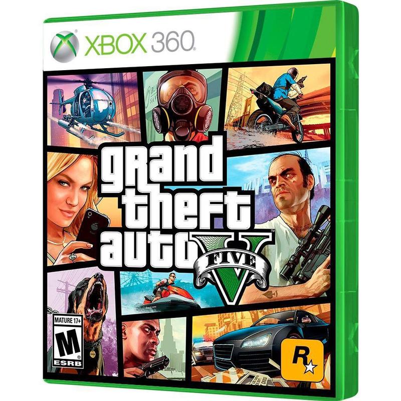Gran Theft Auto V GTA V - Xbox 360 - Rockstar Games - Jogos de Ação ...