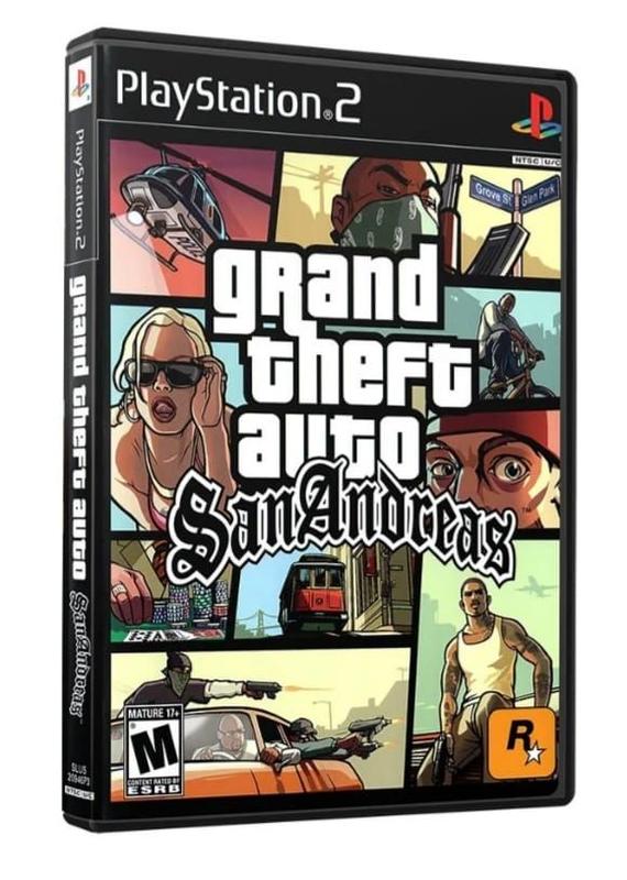 Grand Theft Auto San Andreas para PS2 - Take 2 - Jogos de Ação ...