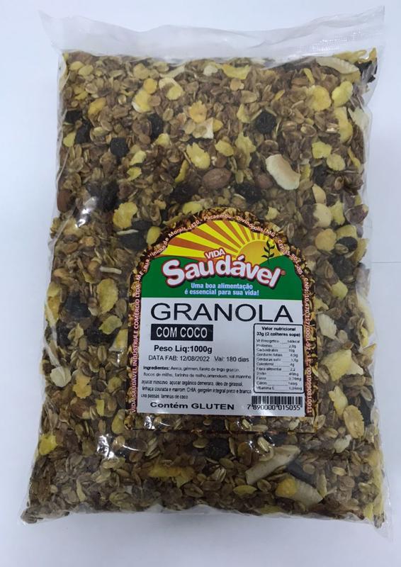 Granola Vida Saudável Com Coco Pacote Com 1 Kg - Granola - Magazine Luiza