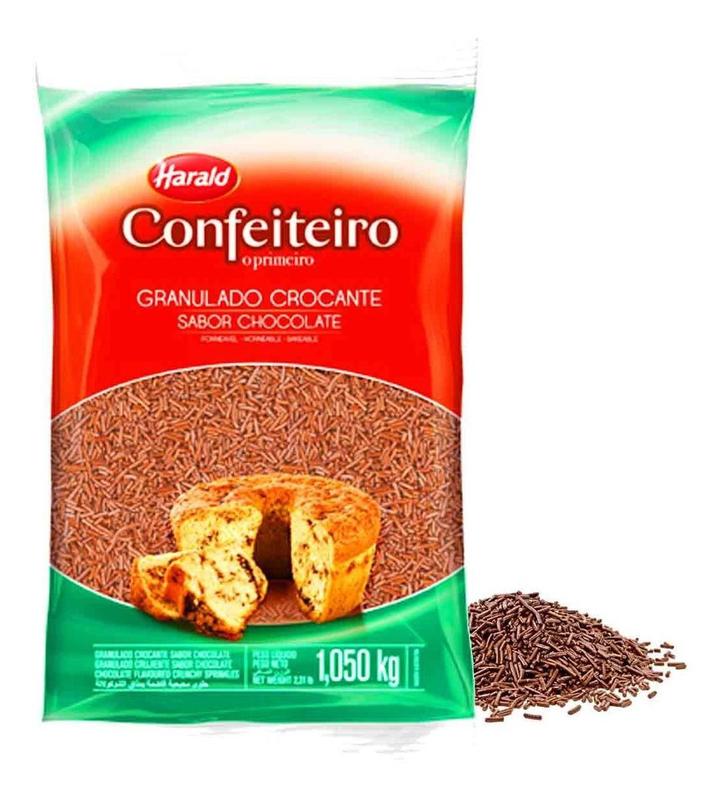 Granulado Crocante Confeiteiro Sabor Chocolate 1.05kg Harald ...