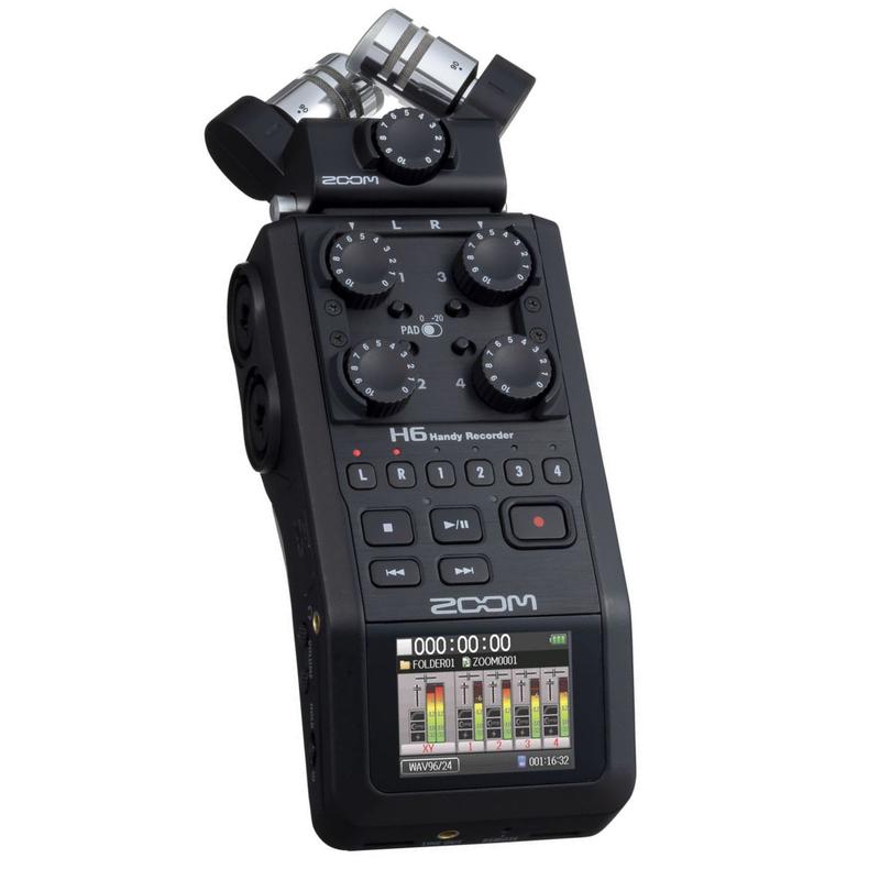 Gravador De Áudio Profissional Zoom H6 All Black 6 Canais - Gravador de ...