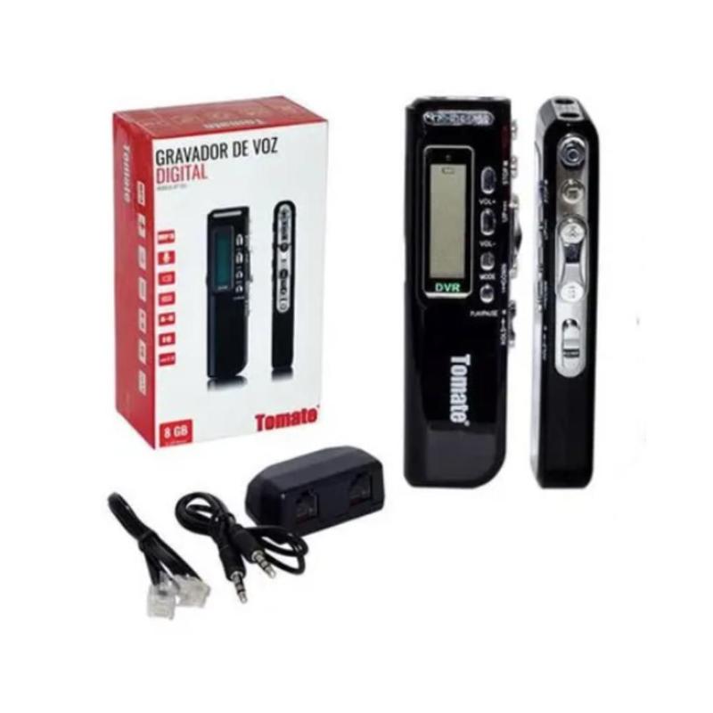 Gravador Digital Portátil C/ Entrada Microfone 8gb Tomate - Gravador de ...