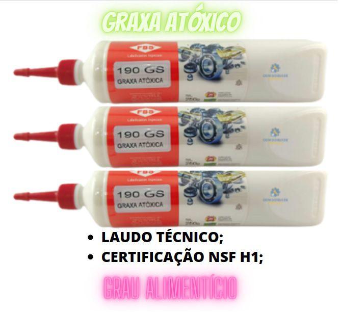 Graxa Atóxica Branca Alimentícia 190 GS FBS 250g 3 un - Relógio Masculino - Magazine Luiza