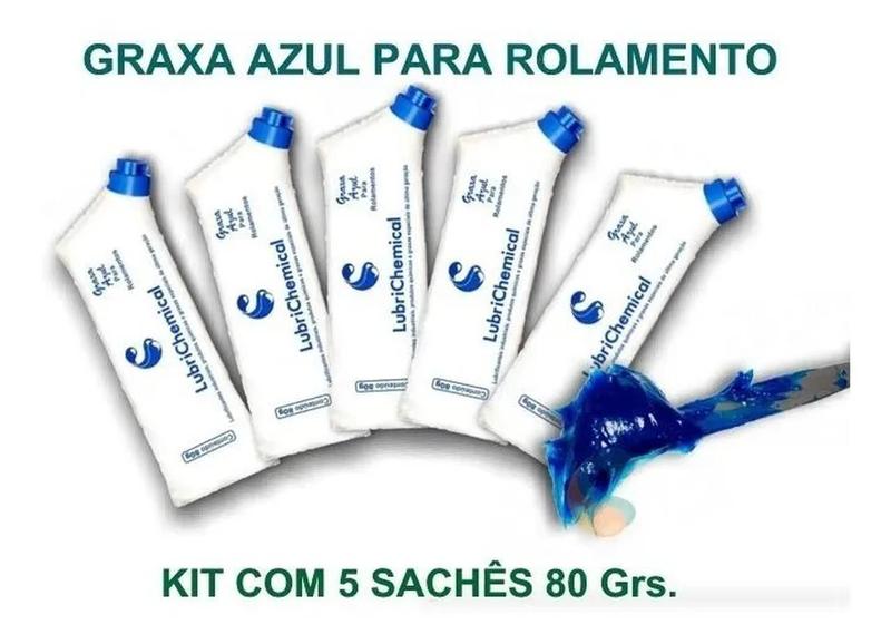 Graxa De Lítio ul Para Rolamentos - Kit 5 Un. Sachê 80 Grs - Lubrichemical - Acessórios para ...