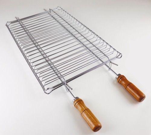 Grelha Dupla Churrasqueira Churrasco Peixes Frango Linguiça - ITANOVA ...