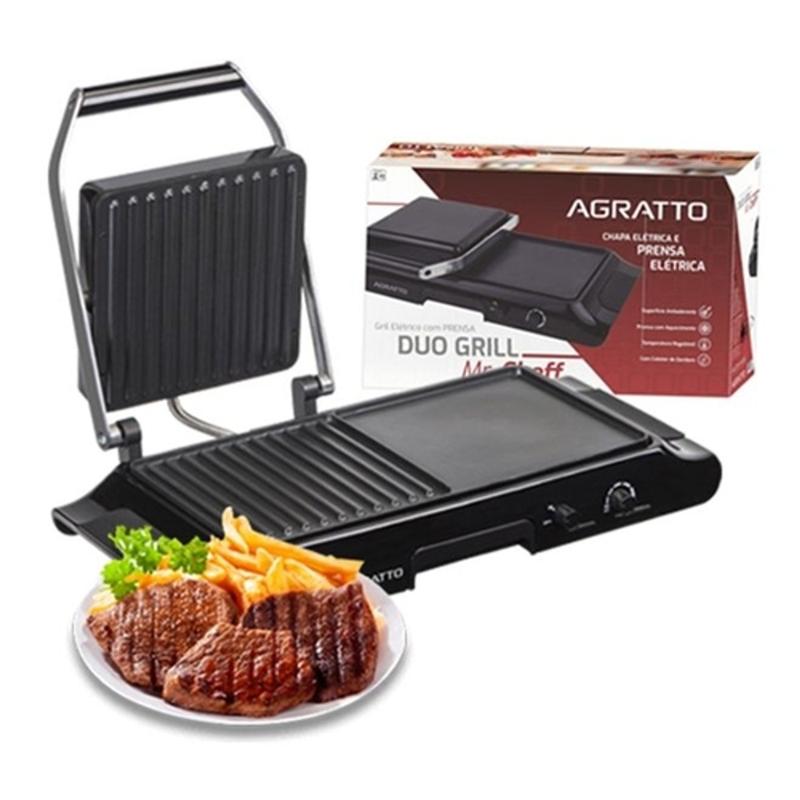 Grill Eletrico Duo Mr Cheff Prensa 1600w 220v Agratto - DMH CENTER ...