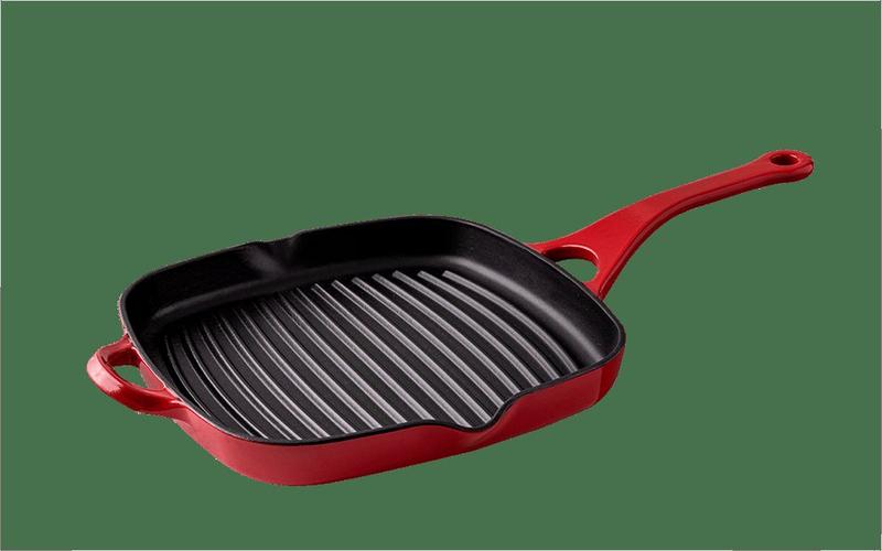 Grill em Ferro Fundido Haus Concept Saute 24 cm 1 litro Vermelho ...