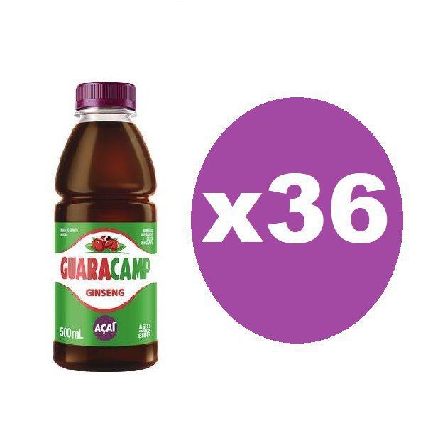 Guaracamp Ginseng Açai Natural 500ml 36 unidades - Refrigerante ...