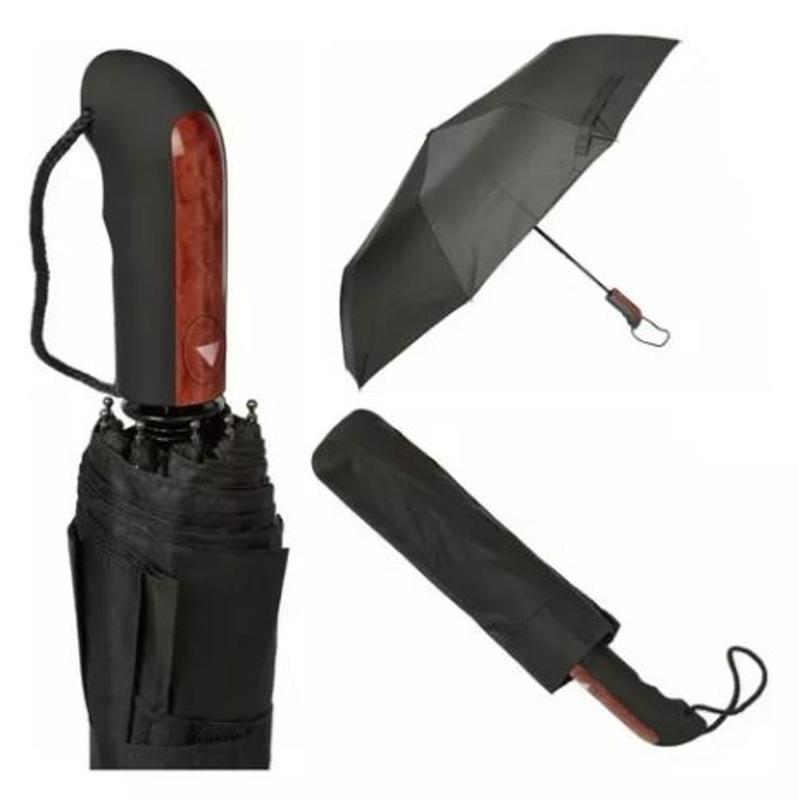 Guarda Chuva Grande Reforçado Automatico Sombrinha De Bolsa Cor Preto ...