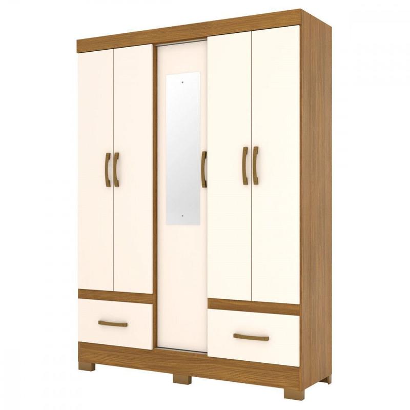 Guarda Roupa Casal 05 Portas 02 Gavetas Chale - Briz - Guarda-Roupa ...