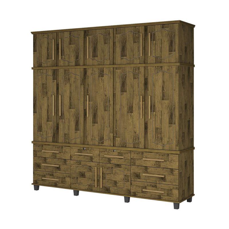 Guarda-Roupa Casal 12 Portas 6 Gavetas Diamante Fabrimóveis - Fabri ...