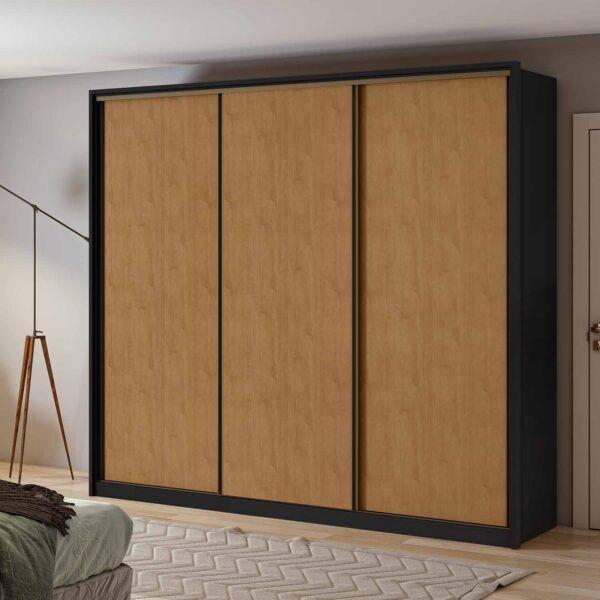 Guarda Roupa Casal 3 Portas 6 Gavetas Spazio Móveis Lopas - COM IND E ...