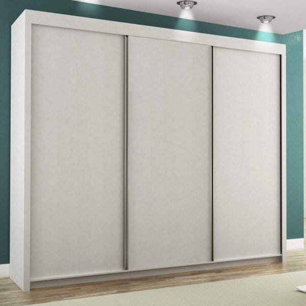 Guarda-Roupa Casal 3 Portas de Correr 4 Gavetas Pequim Mapi Móveis ...