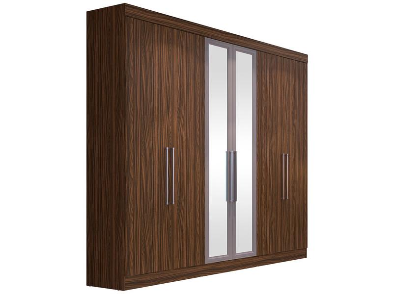 Guarda-Roupa Casal com Espelho 6 Portas - 3 Gavetas Edez PH1694 Malta ...