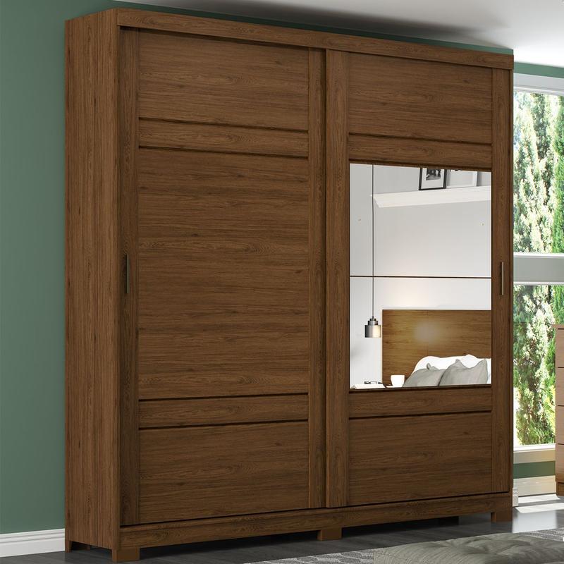 Guarda-roupa Casal Verg 2 Portas 3 Gavetas Castanho Hp - Henn - Guarda ...