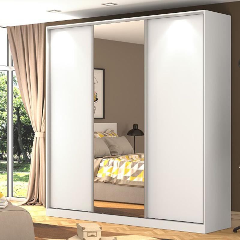 Guarda Roupa Closet Bigg 220cm 03 Portas 01 com Espelho RC3003.1E Nova ...
