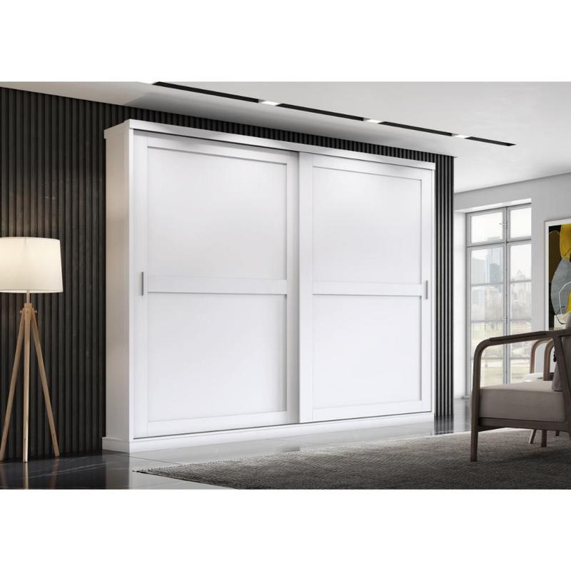 Guarda Roupa de Casal 2 Portas de Correr Supremo Henn - Branco HP ...