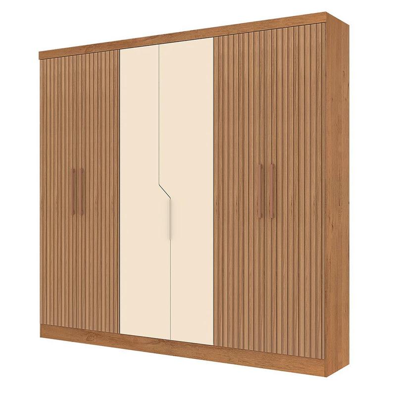 Guarda Roupa Grande 236 x 230 Cm 6 Portas 4 Gavetas Chicago Flex MDP ...