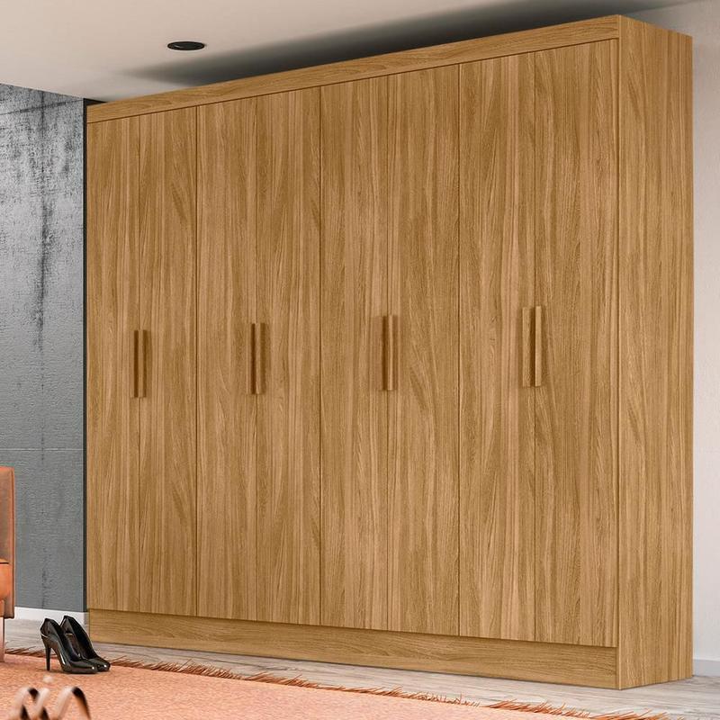 Guarda-roupa grande de freijó com 8 portas e 4 gavetas - Shop JM ...