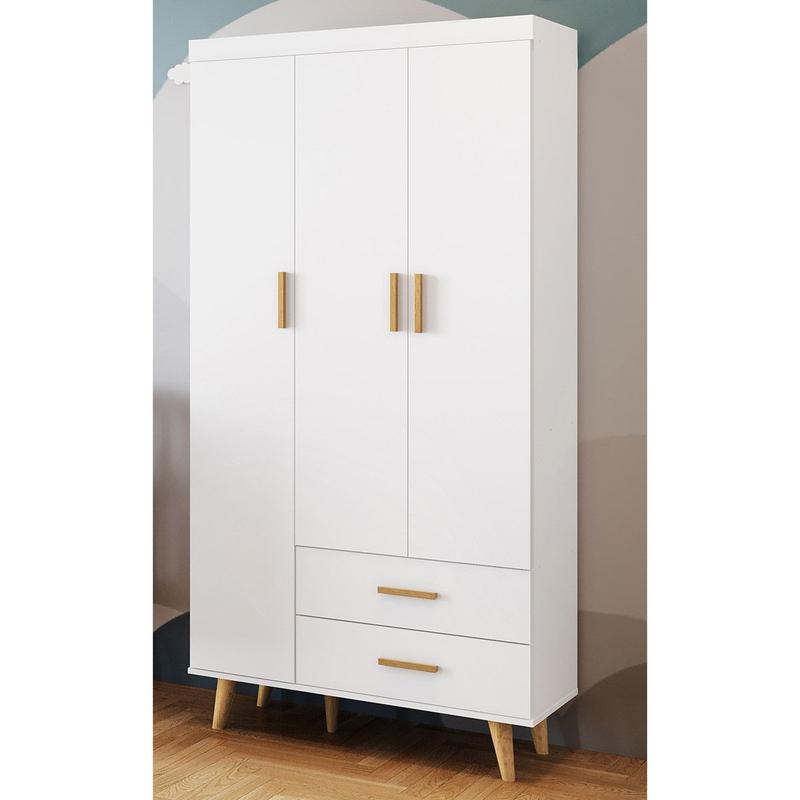 Guarda-Roupa Infantil Com 3 Portas 2 Gavetas Carolina Baby Luma ...