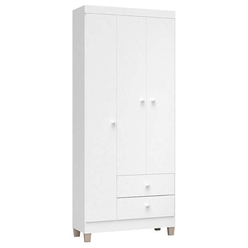 Guarda Roupa Infantil Ternura Baby 3 Portas Branco Flex Incorplac ...