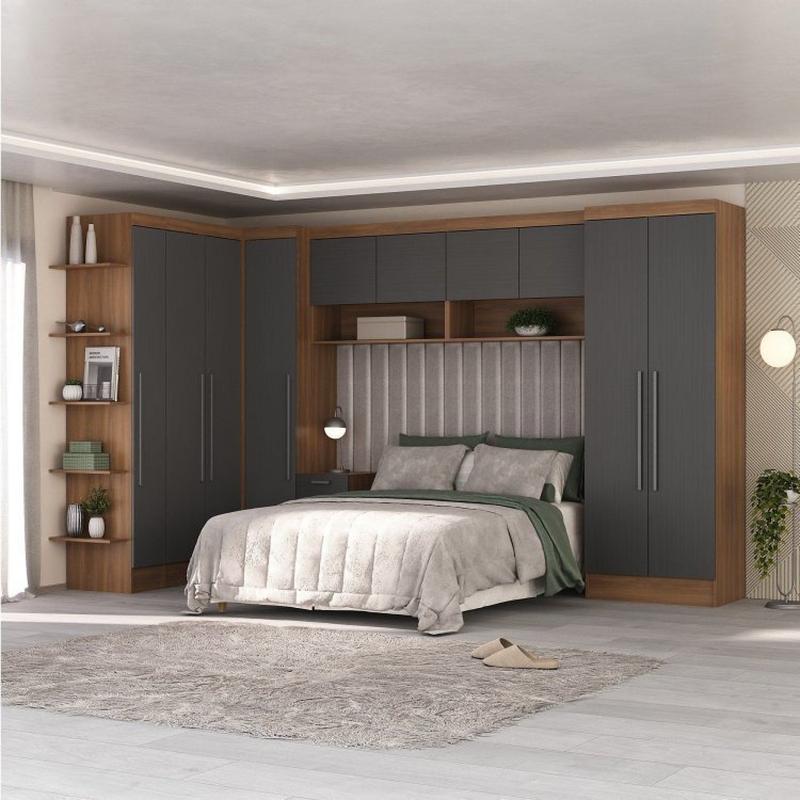 Guarda Roupa Modulado 10 Portas 6 Gavetas 7 Peças Hecol Móveis - Guarda ...