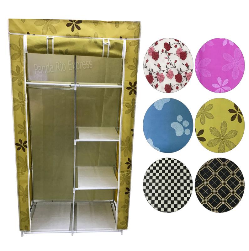 Guarda Roupa Portátil Dobrável Organizador De Roupas Multiuso Tecido ...