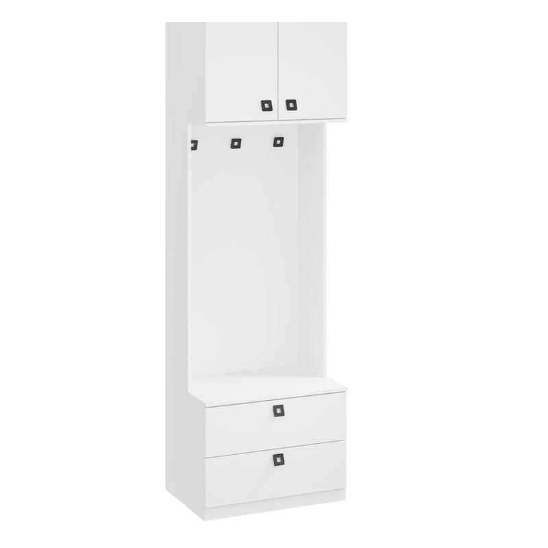 Guarda Roupas Modulado 2 Gavetas e Suportes FREE Be mobiliário - Guarda ...