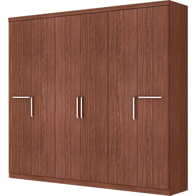 Guarda Roupas Móveis Henn Zara 6 Portas 3 Gavetas - Guarda-Roupa ...