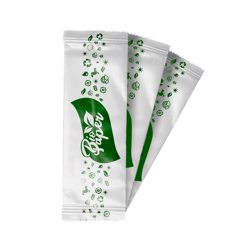 Guardanapo com 2 unidades por sache com 1000 saches 30x15cm biopaper ...