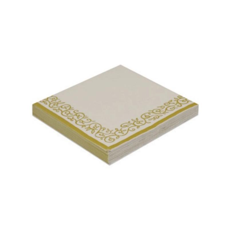 Guardanapo Estampado Dourado 32x32CM - GE33070 - Silverplastic ...