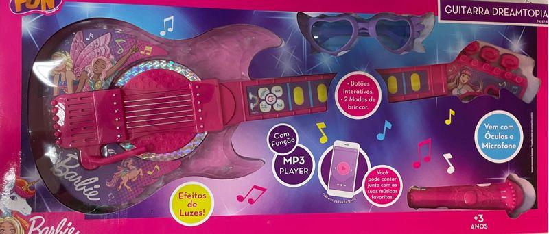 Guitarra Barbie Dreamtopia com Funcao Mp3 - Fun BARAO - Violão ...