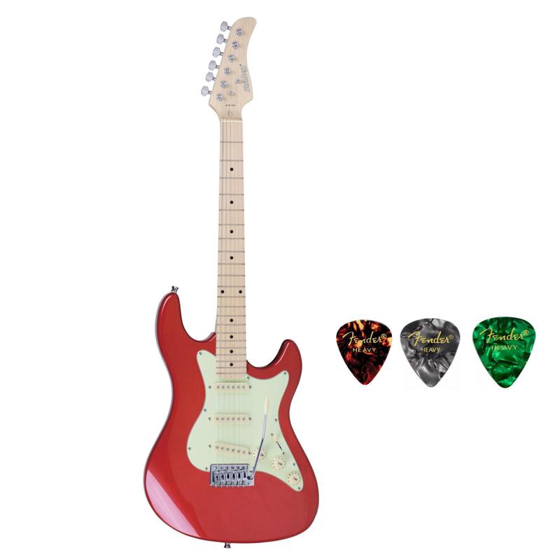 Guitarra Strinberg Strato Sts100 Mwr Vermelha + Palheta - Guitarra ...
