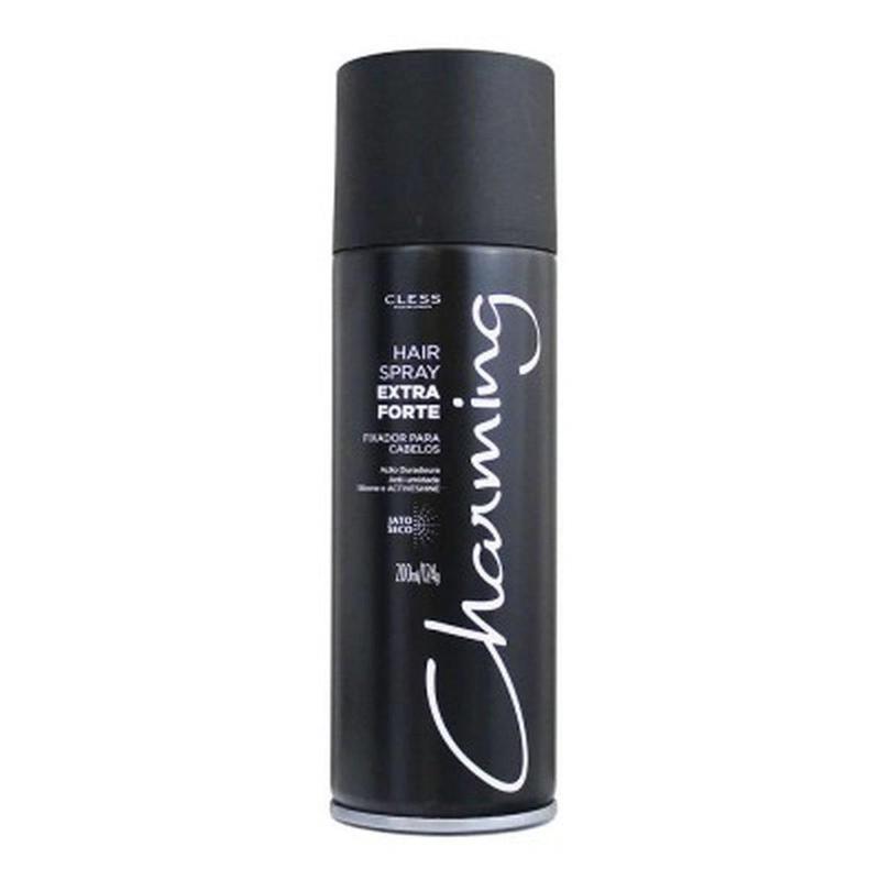 Hair Spray Black Extra Forte Charming 200Ml - Cless - Modelador e ...