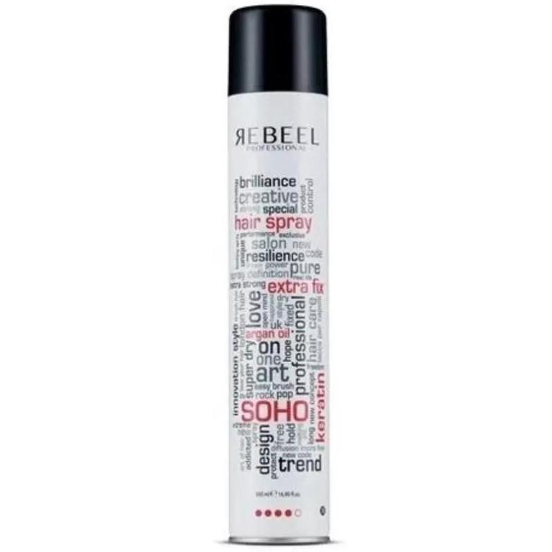 Hair Spray Rebeel Soho Extra Fix 750ml - Modelador e Fixador de Cabelo ...