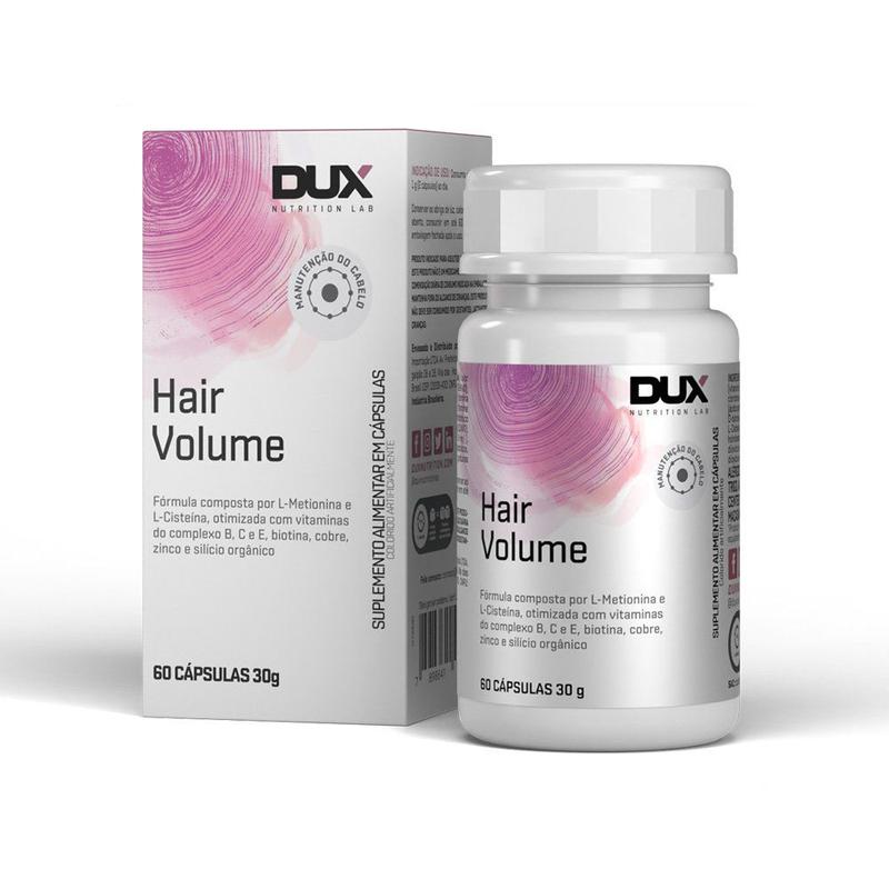 Hair Volume Dux Nutrition C/ 60 Cápsulas - Nutricosméticos - Magazine Luiza