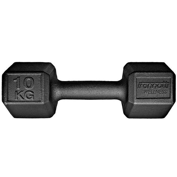 Halter 10Kg Sextavado Dumbbell - Ironnatti - Dumbbell - Magazine Luiza