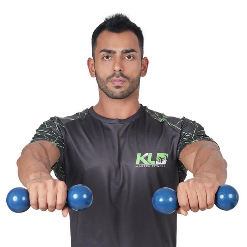 Halter Kl Master Fitness para Academia Emborrachado 2 Kg - Halteres ...