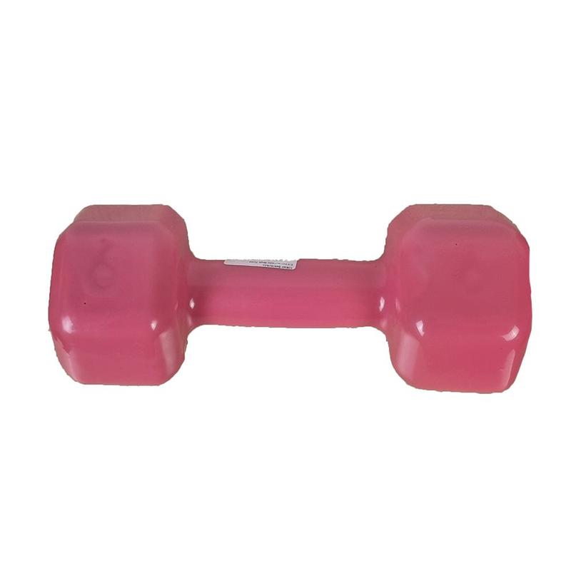 Halter Sextavado Emborrachado de Peso Academia Funcional 6Kg Rosa - 1 ...
