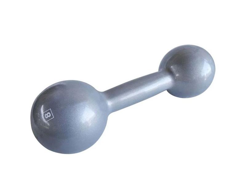 Halteres Ferro Fundido Emborrachado Academia 8,0kg - ANILHAS FITNESS ...
