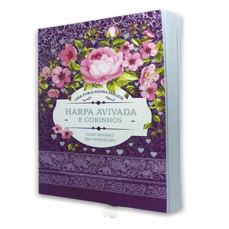 Harpa Brochura Pequena - Floral Lilás - Harpa - Magazine Luiza