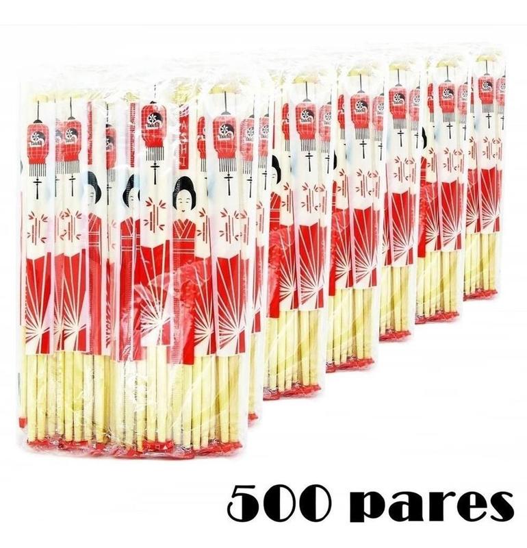 Hashi De Bambú Redondo 50 Pares - (Kit com 10) - Taichi - Hashi ...
