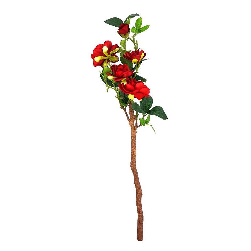 Haste gardenia vermelha com 5 galhos 70cm - grillo - Flor e Planta ...
