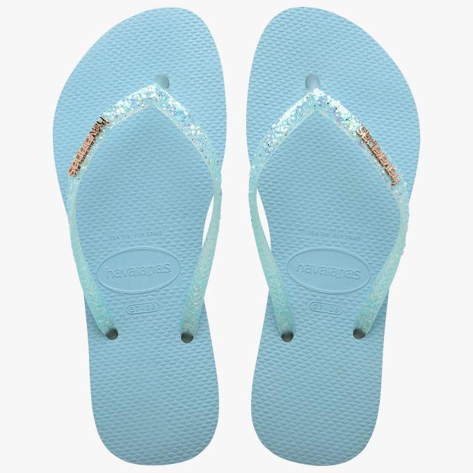Havaianas Slim Glitter Flourish - Original - Chinelo Feminino - Magazine Luiza
